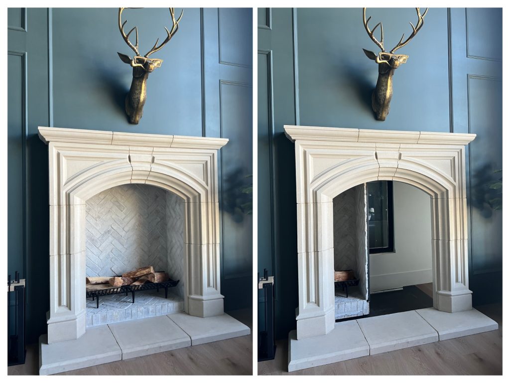 Sliding Fireplace Door - Creative Home Engineering